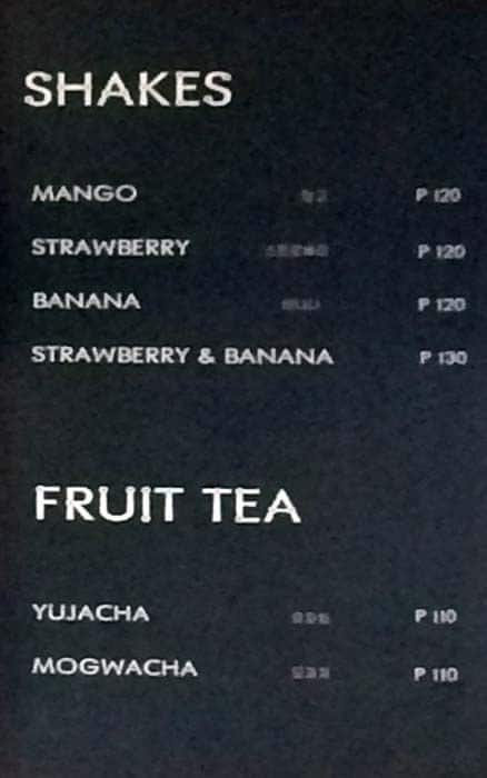 Menu at Mr. Parks Bread & Cake desserts, Parañaque