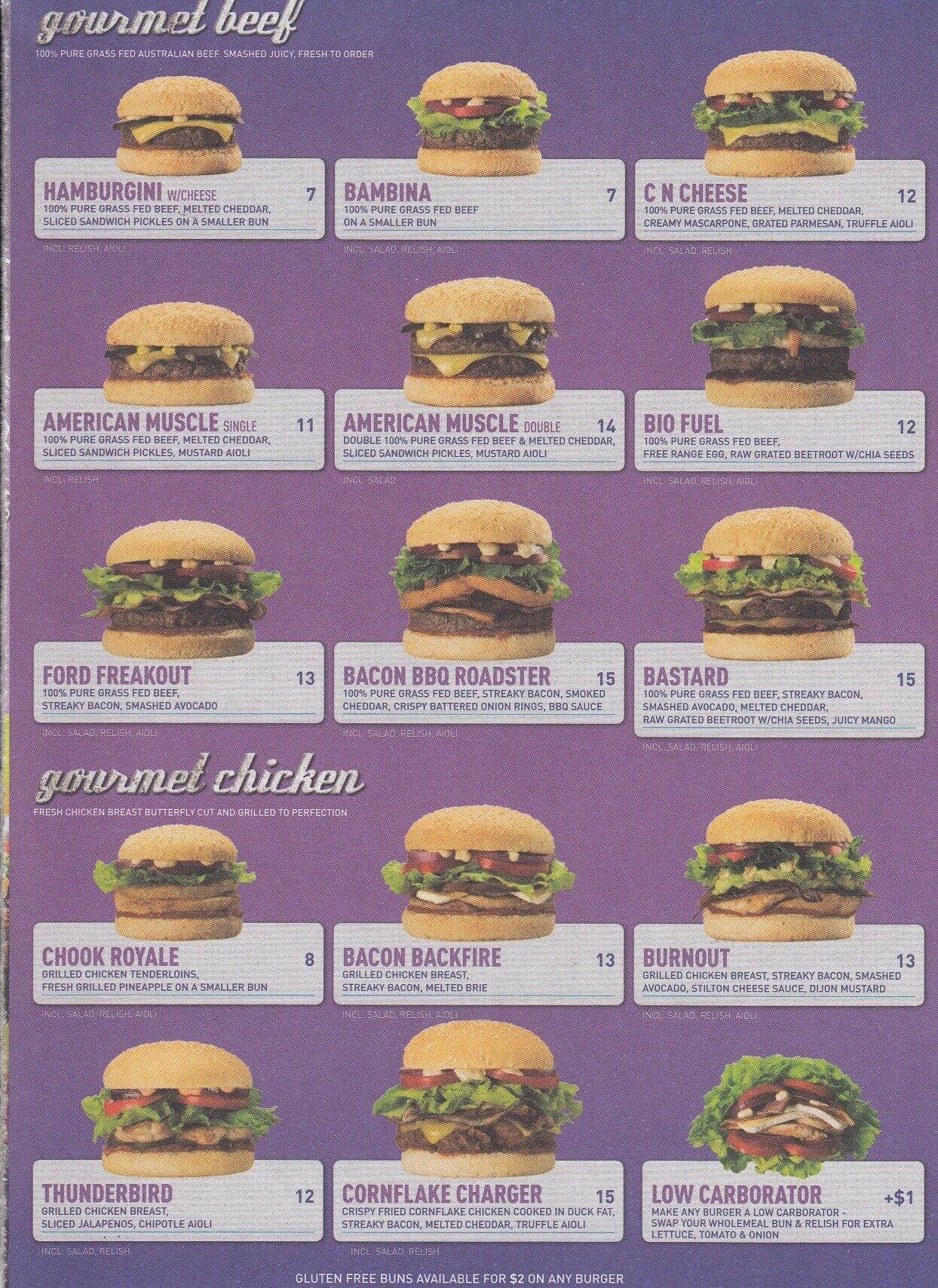 BurgerFuel Menu, Menu for BurgerFuel, Victoria Point, Brisbane ...