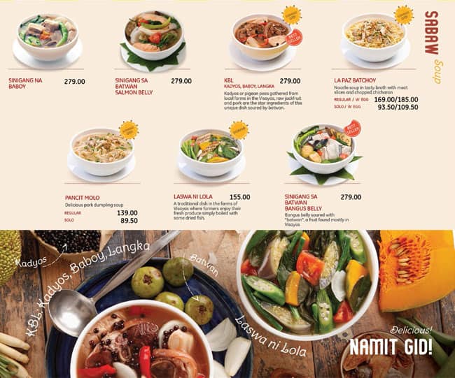 Menu at Bacolod Chicken Inasal @ Pasay City BBQ, Pasay