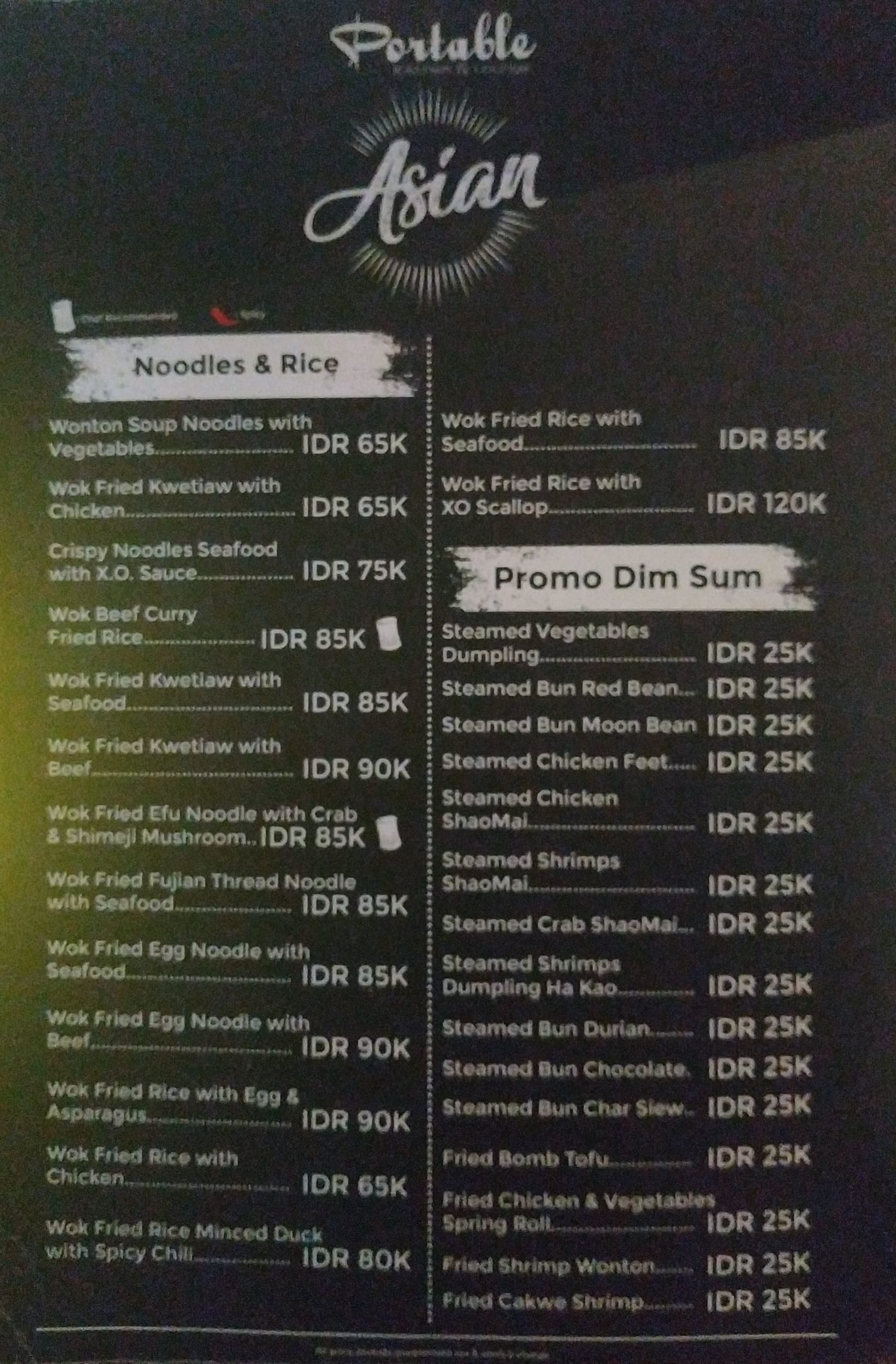 Menu at Portable Kitchen & Lounge restaurant, North Jakarta, Komplek ...