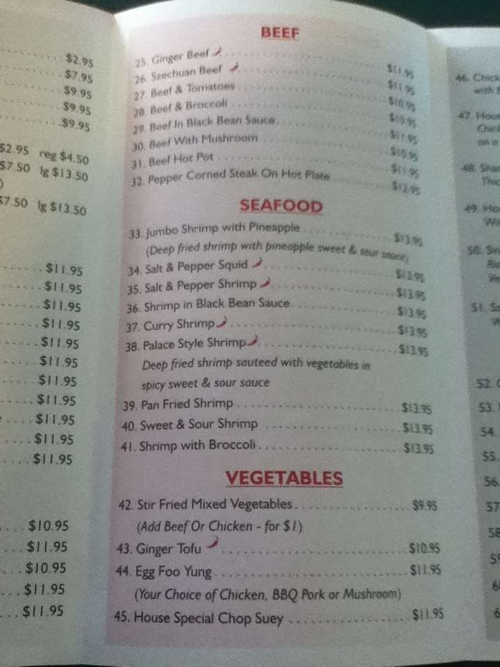 Menu at Diamond Valley Restaurant Ltd, Black Diamond
