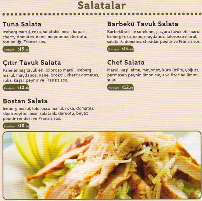 Menu at Özsüt, Alaçatı, 1052. Sk. No:2