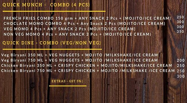 Menu of Delite Gonuts, Egmore, Chennai