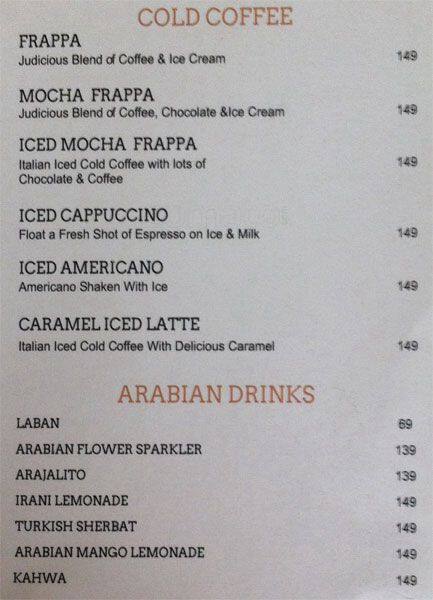 Menu at Cafe 9, Gurugram, SF-94