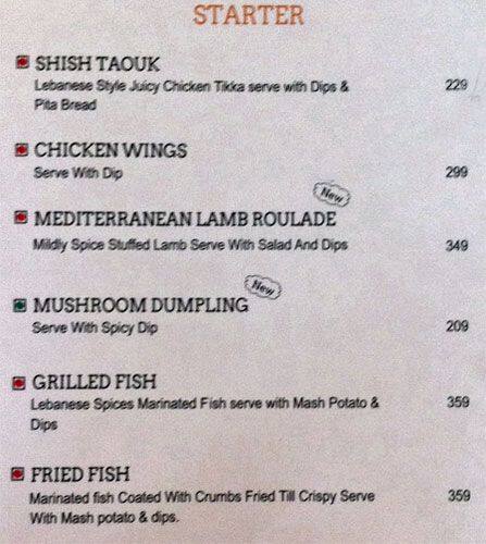 Menu at Cafe 9, Gurugram, SF-94