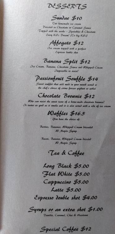 Menu at Blondies All Day restaurant, Drury