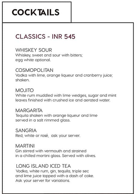 Menu at Nom Nom, Mumbai, 355