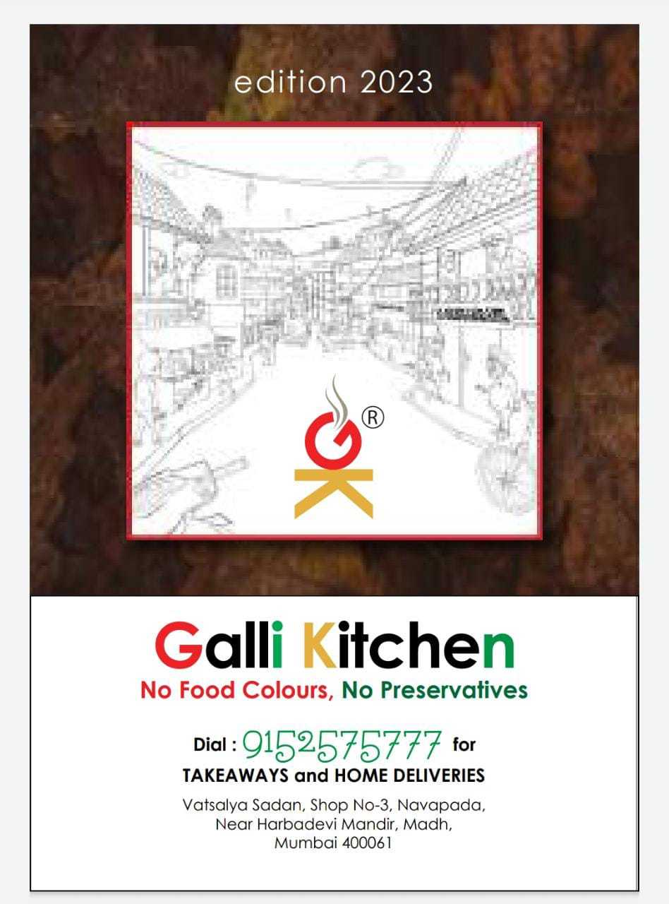 Menu of Galli Kitchen, Malad West, Mumbai