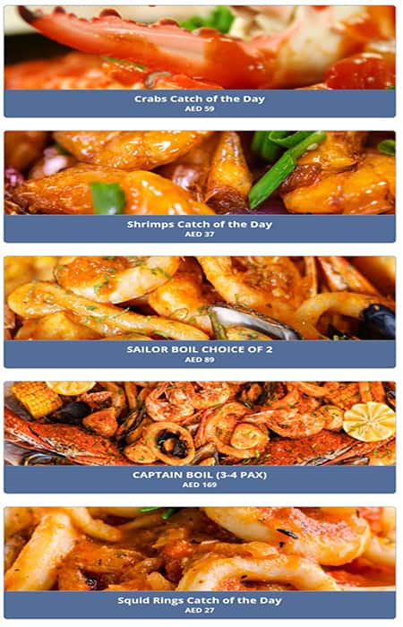 Menu of Shellfish Bar, Jumeirah Lake Towers (JLT), Dubai