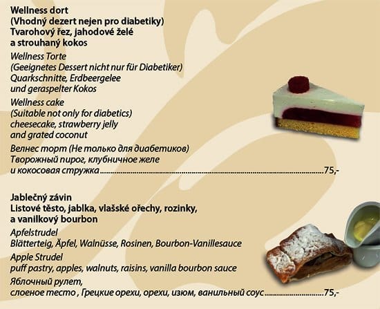 Menu at Grand Café - Grand Hotel Ambassador cafe, Karlovy Vary