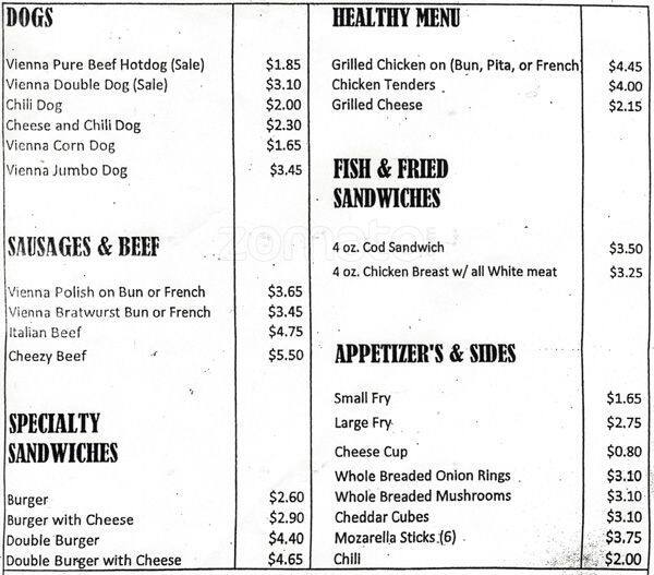 Dog Den Menu, Menu for Dog Den, Buffalo Grove, Chicago - Urbanspoon/Zomato