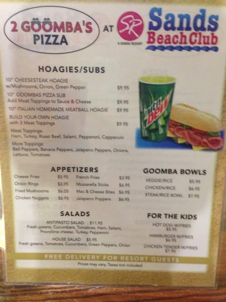 New York Style Pizza Menu Menu For New York Style Pizza Myrtle Beach