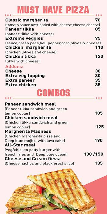 Menu at FLUFFIN, Chennai