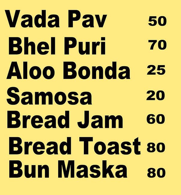 Menu of My Chai Stories, Koramangala 4th Block, Bangalore