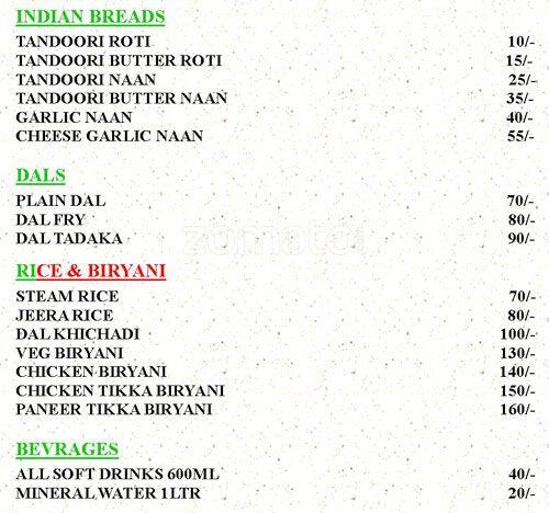 Menu at Sizzling Spices, Mumbai, Shop No. 2/3