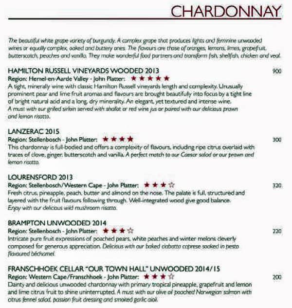 Menu at Vivace Restaurant & Show Kitchen, Sandton, Corner Rivonia Road