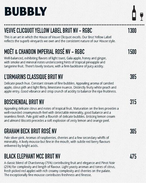 Menu at Butcher Block Grill - Rosebank pub & bar, Sandton, Crowne Plaza