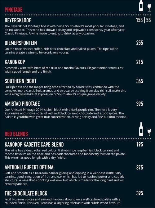 Menu at Butcher Block Grill - Rosebank pub & bar, Sandton, Crowne Plaza