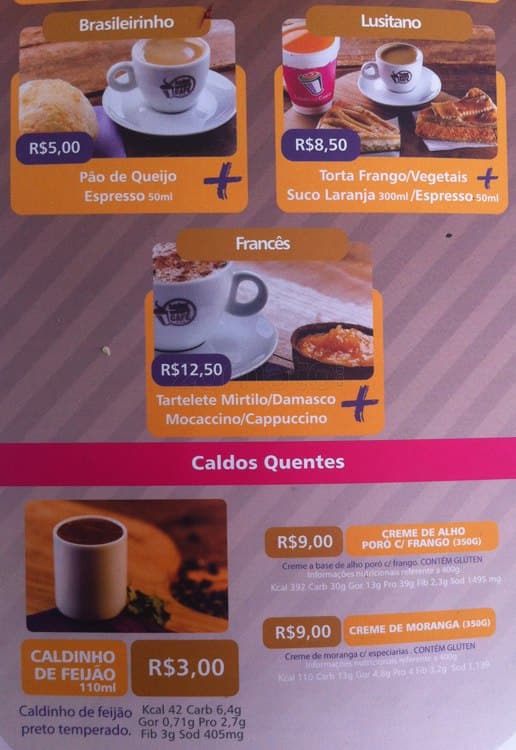 Menu em Saúde no Copo restaurante, Porto Alegre, Av. Praia de Belas