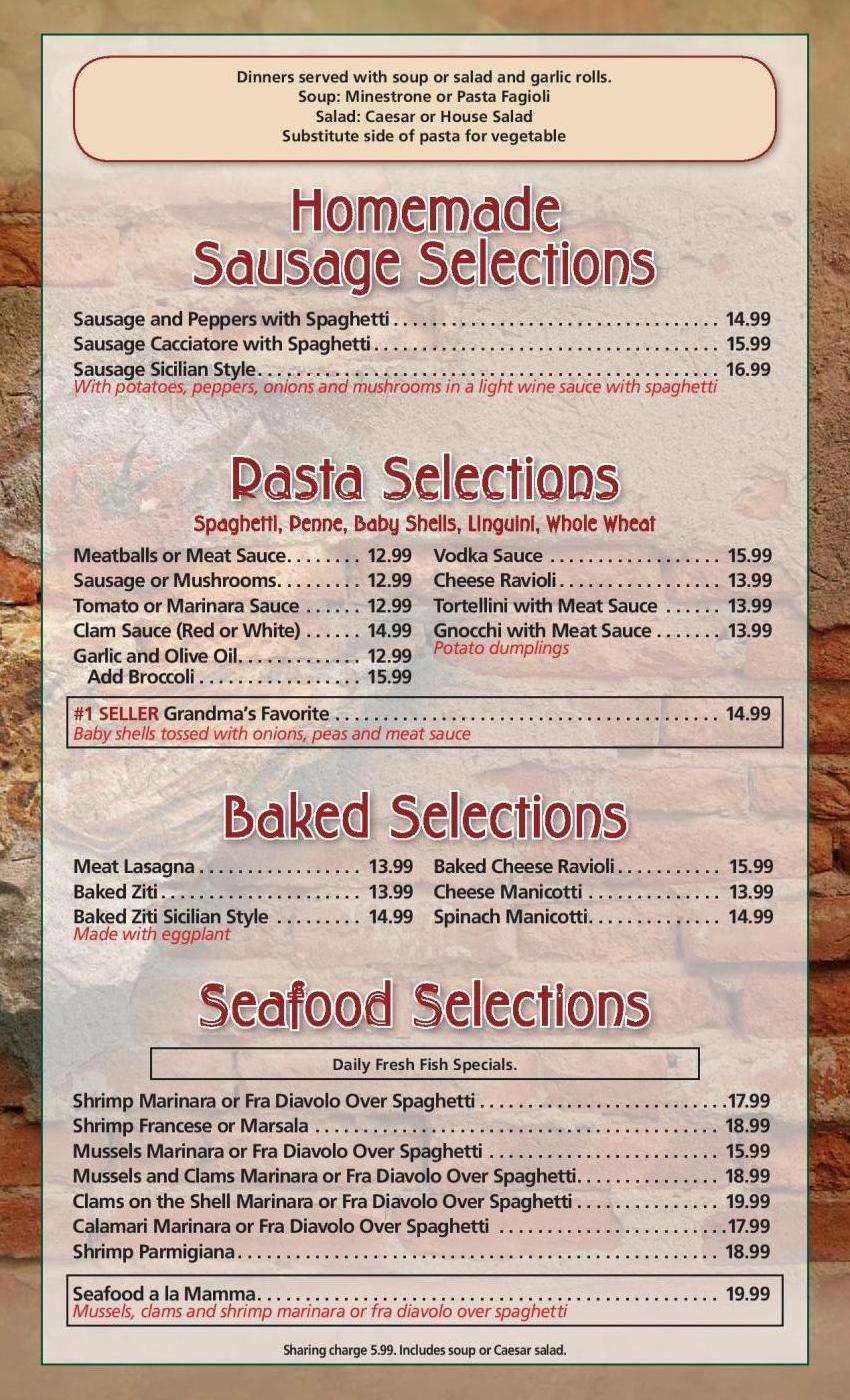Carta de Guido's Brick Oven Pizzeria & Italian Restaurant, Delray Beach