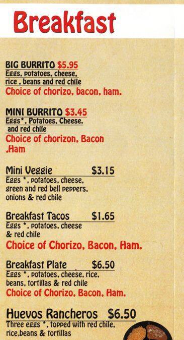 Sabor Mexican Grill Menu, Menu for Sabor Mexican Grill, Aurora, Denver ...