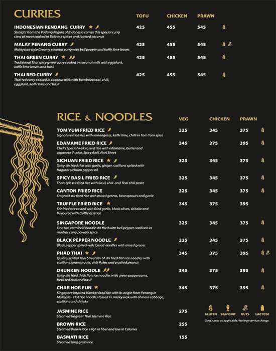 Menu at United Nations of Asia Pan Asian Dining, Ernakulam