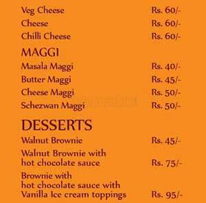 Menu at The Brown Cup, Pune, Shop No-20