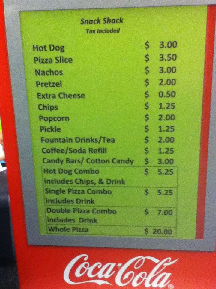 WonderWorks Snack Shack Menu Menu For WonderWorks Snack Shack Panama 