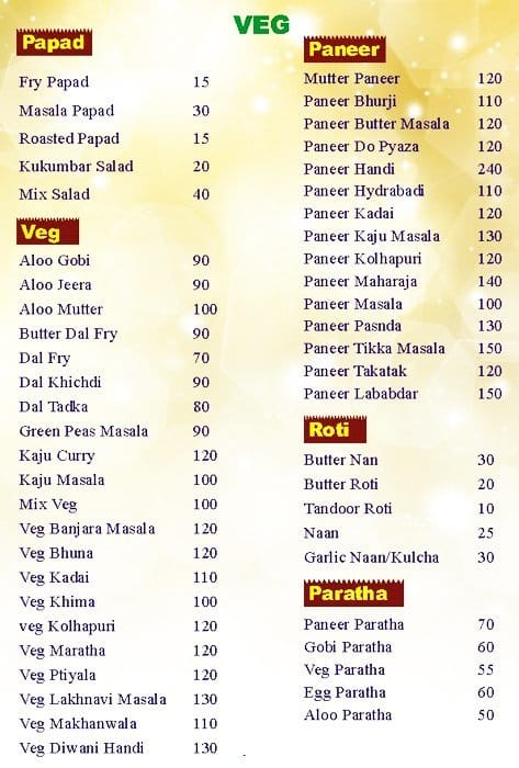 Hotel Platinum Menu, Menu for Hotel Platinum, Ravet, Pune - Zomato