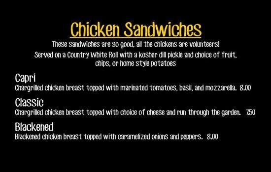 Menu at High St. Cafe, Hamilton