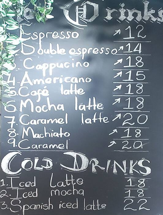 Menu at Cake N Chill, Dubai
