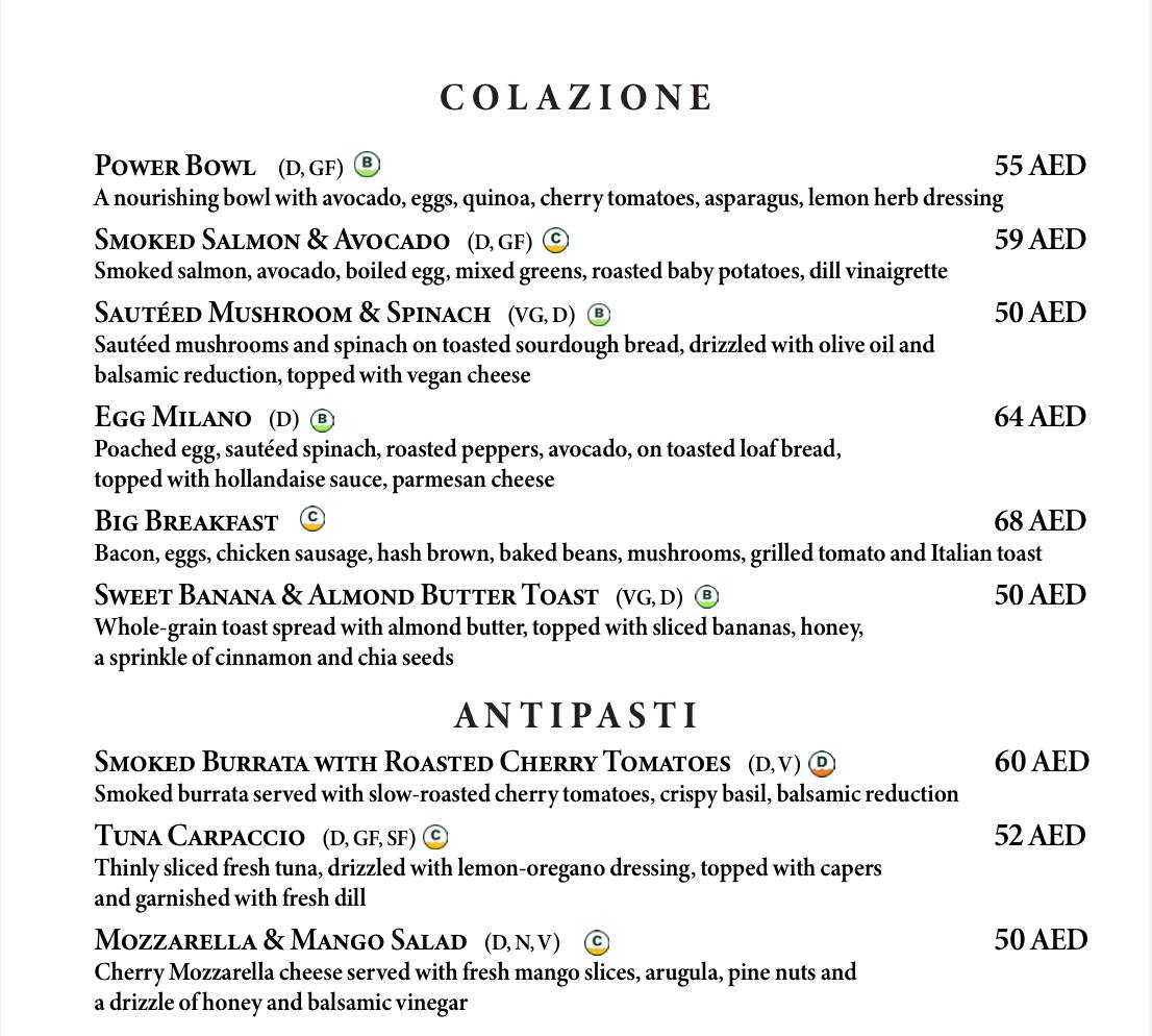 Menu of Mellow Cafe - Novotel Al Bustan, Al Mushrif, Abu Dhabi