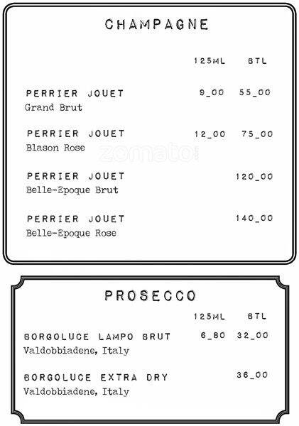 Menu at 21 Soho pizzeria, London