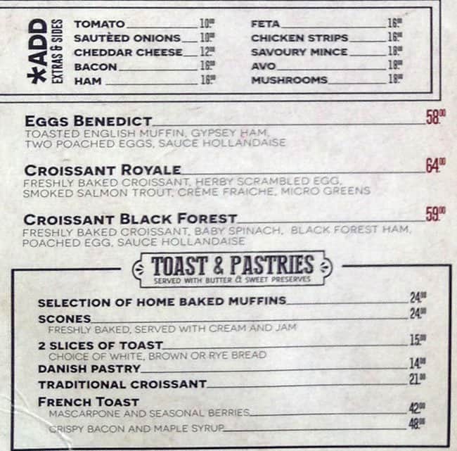 Speisekarte von Bean Tree Cafe, Randburg, Eagle Canyon, Corner Scott ...