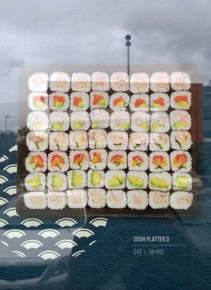 Menu at Miyoshi Sushi restaurant, Bundoora