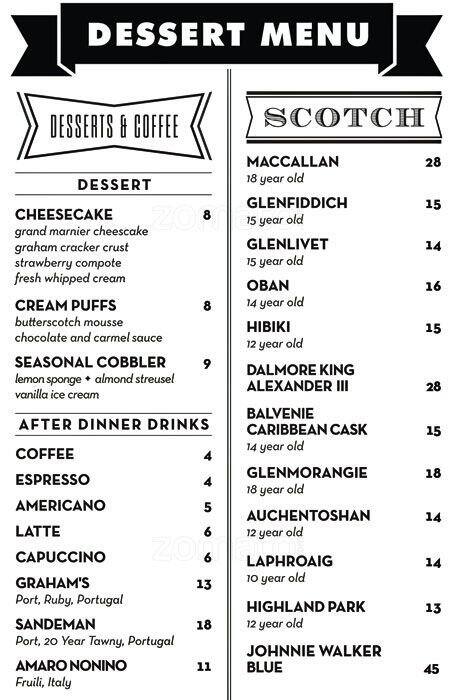 Menu at Rustic Root pub & bar, San Diego