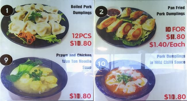 Menu at Dumpling Garden restaurant, Cranbourne
