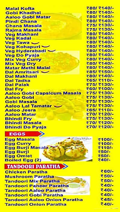 Menu at Punjabi Kitchen Restaurant, Bengaluru