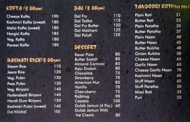 Menu at GRAND RIO RESTAURANT & BANQUET, Ahmedabad