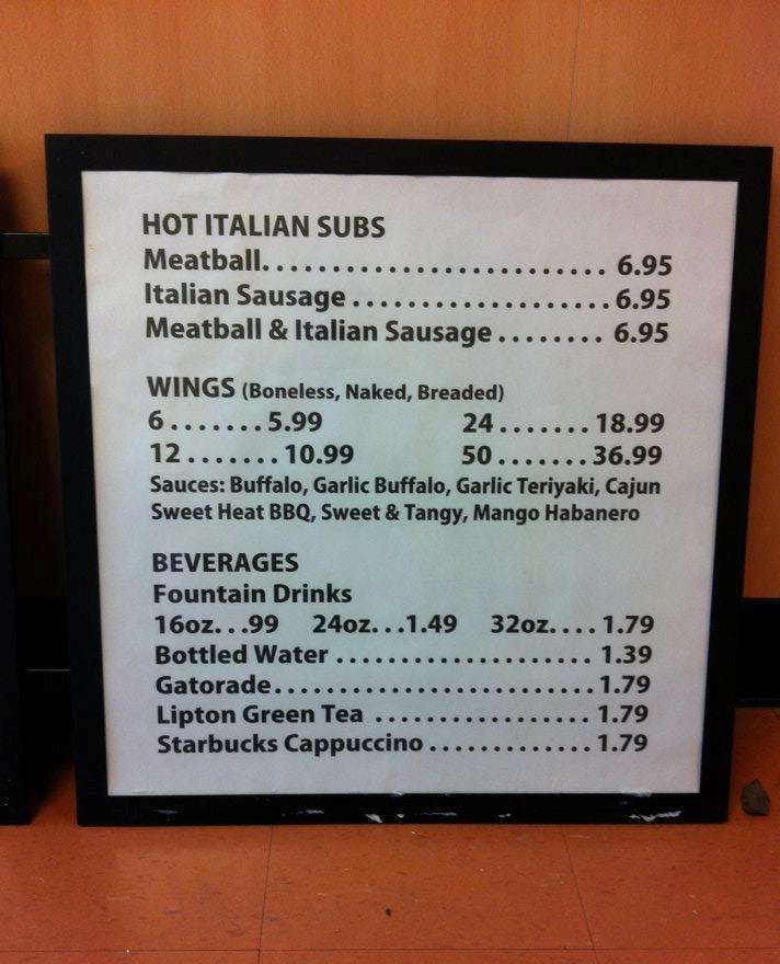 The Sub Hub Menu, Menu for The Sub Hub, Homestead/Florida City, Miami ...