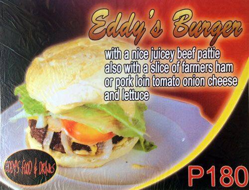 Menu at Eddy's Food and Drink Place pub & bar, Lapu-Lapu City