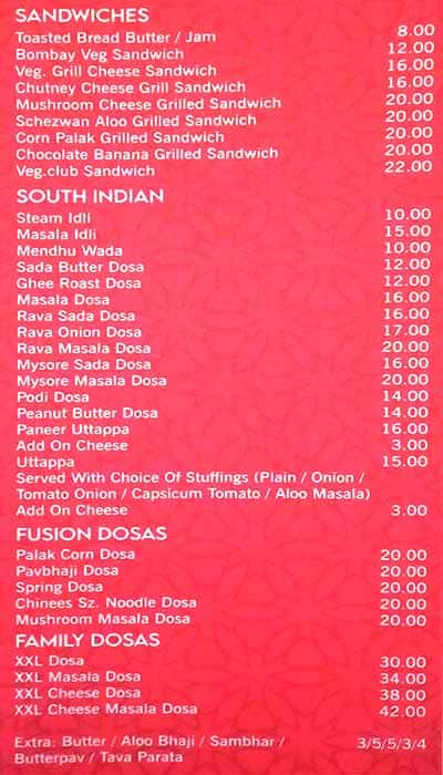 Menu at Elco Veg Dine cafe, Dubai, شارع عمان