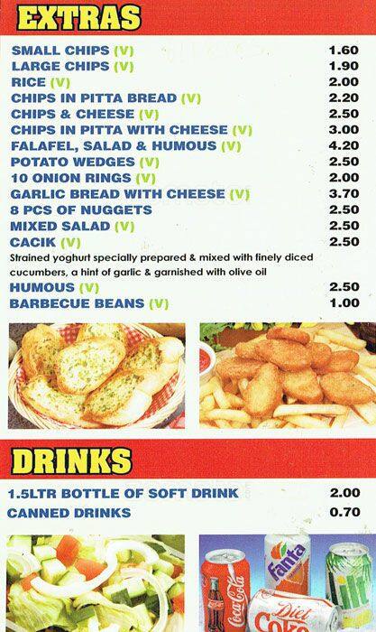 Menu at Kebab City restaurant, Harrow, 383 Station Rd