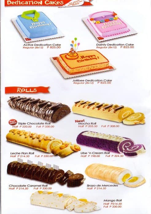 Menu at Red Ribbon Commonwealth, Quezon City, near