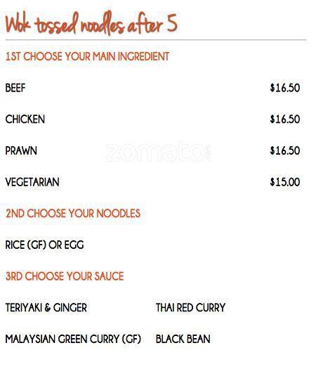 Menu at Peko Peko restaurant, Doubleview, 1/172 St Brigids Terrace