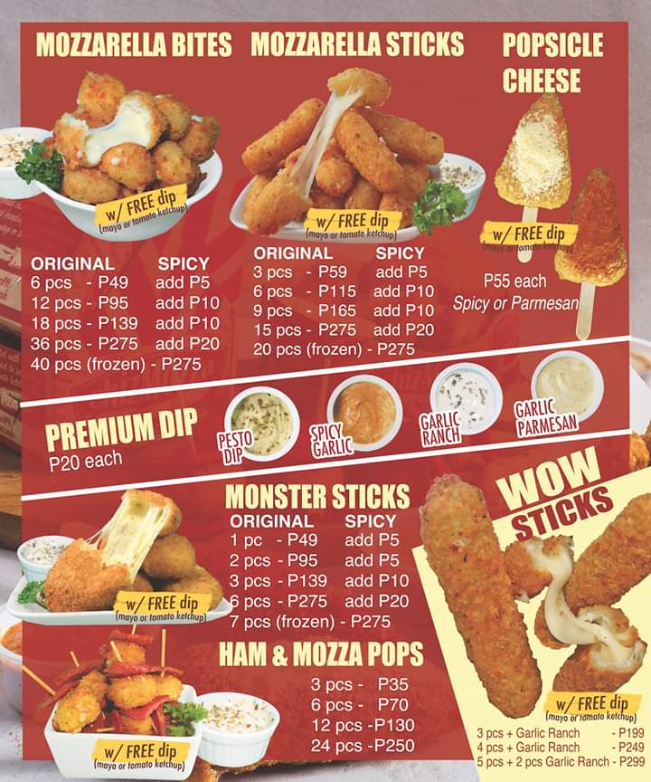 Menu at Chizmozza Market Market restaurant, Taguig
