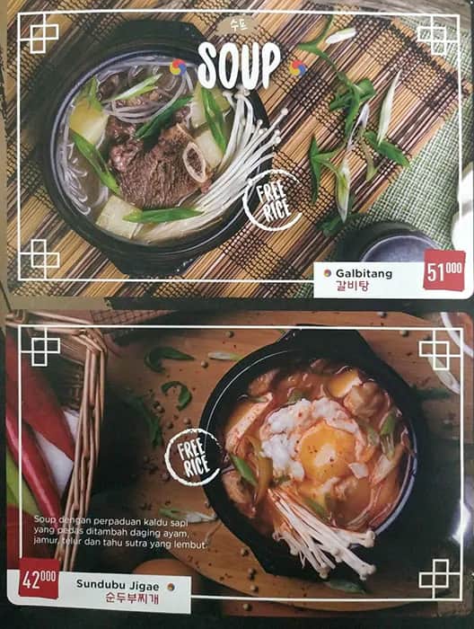 Menu at Mujigae - Grand Metropolitan Bekasi restaurant, Bekasi Regency