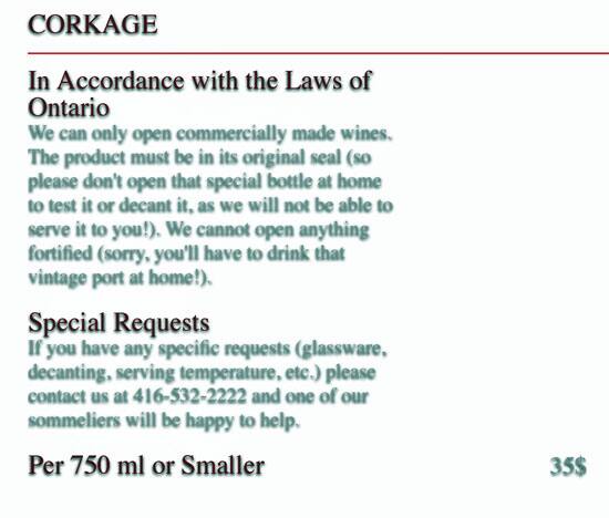 Menu at Bar Isabel, Toronto, 797 College St