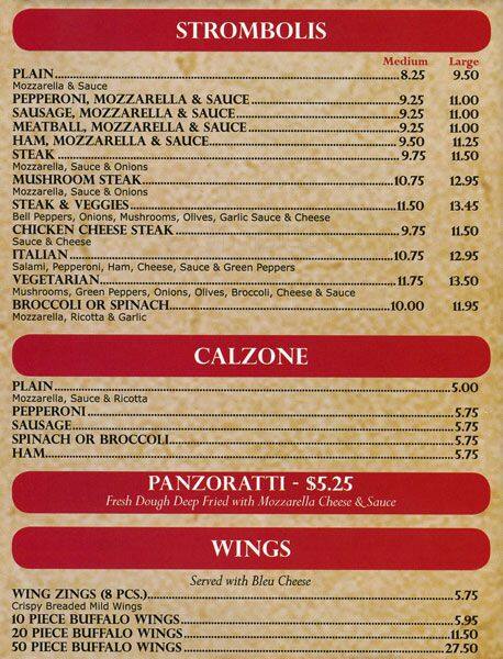 Menu at Little Thai Market restaurant, Philadelphia