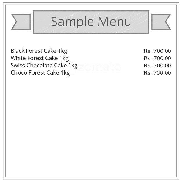 Menu at Bakers Fizz, Thane, Waghbil Rd